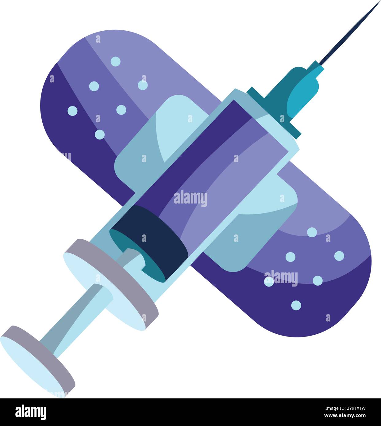 Treatment diseases medical syringe needle Stock Vector Images - Alamy