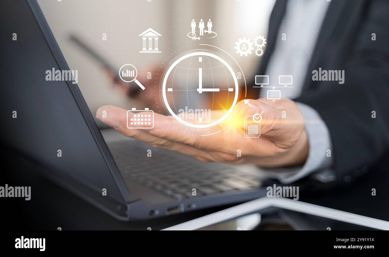 Virtual work and productivity hi-res stock photography and images - Alamy