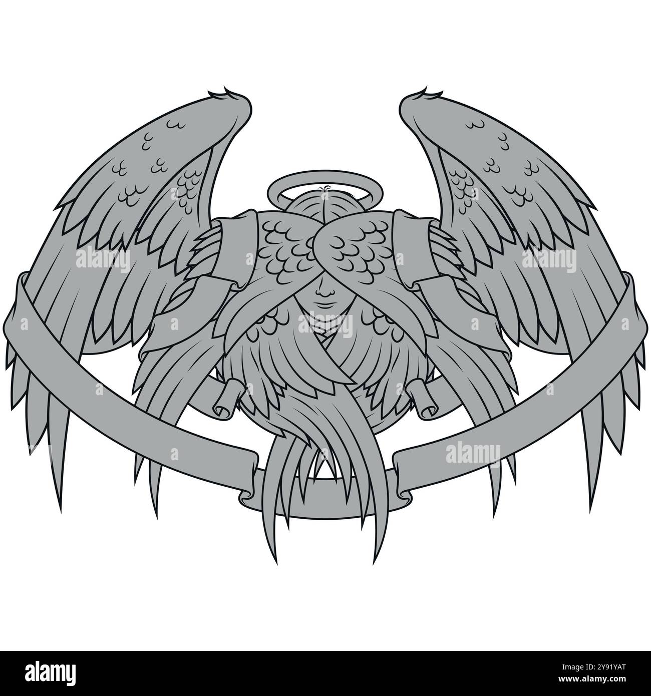 Angel surrounded Stock Vector Images - Alamy