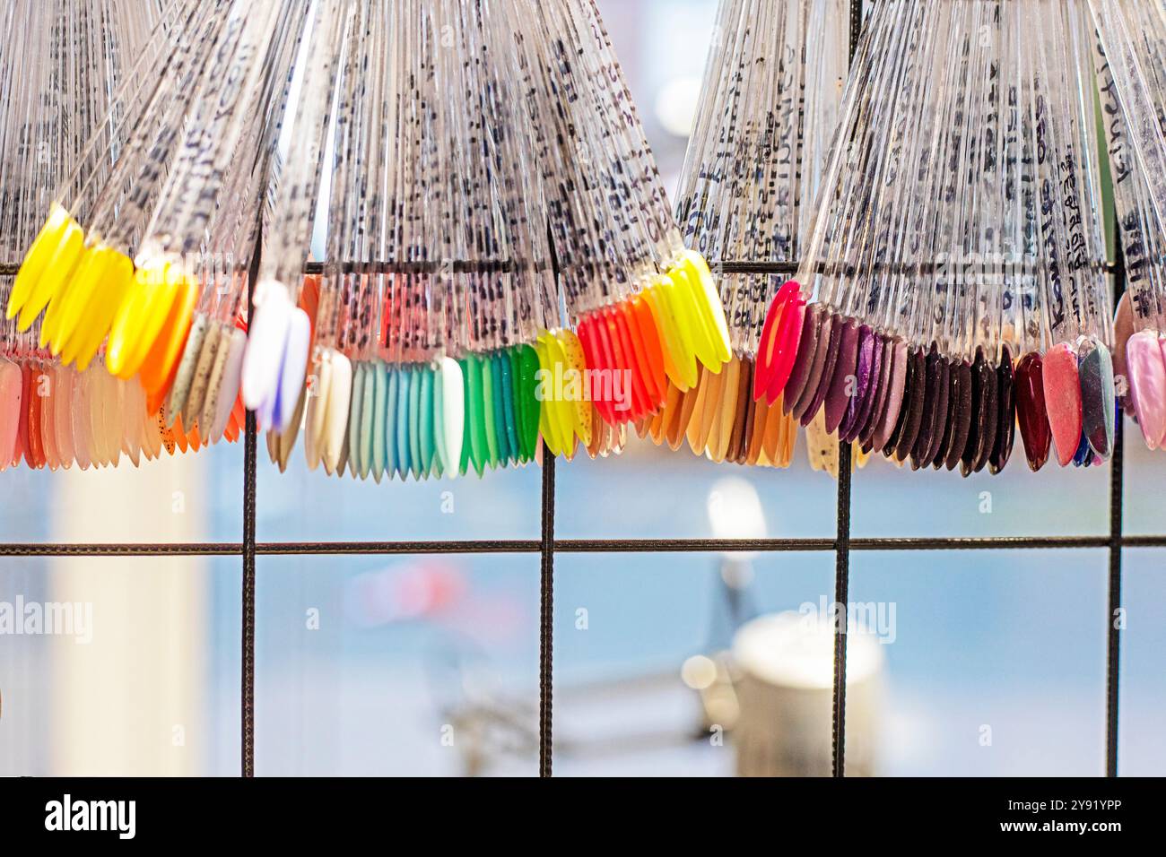 colorful nail samples for painting a stylish manicure. style and ...