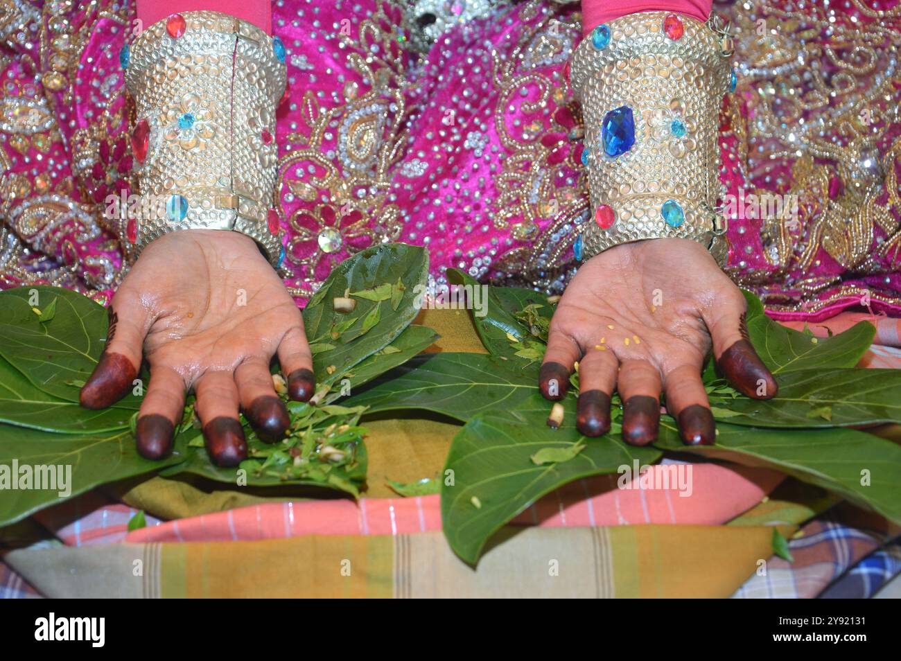 "Mappacci" the traditional wedding ceremony of the bugisnese Indonesian ...