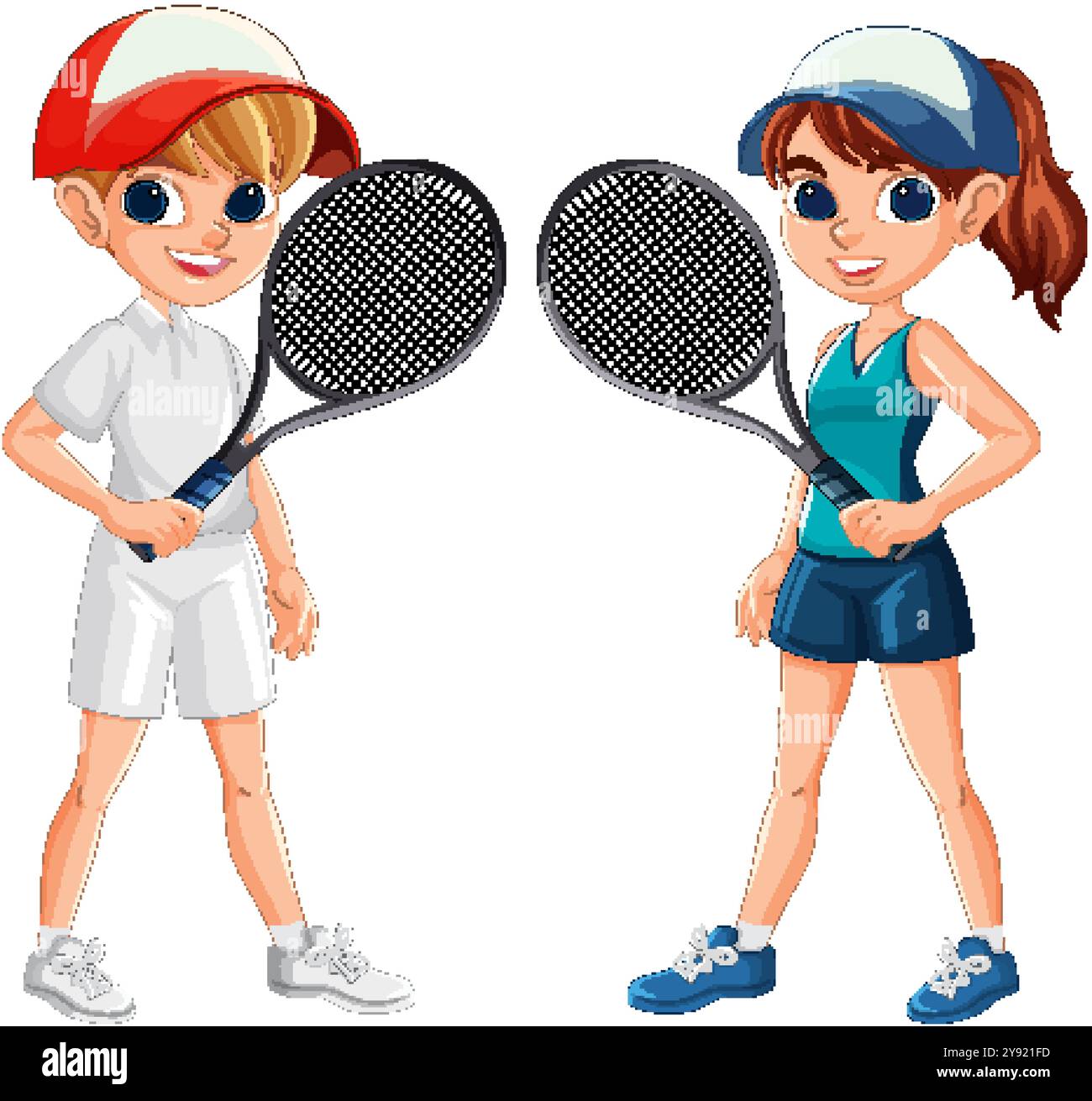 Cartoon tennis hi-res stock photography and images - Alamy