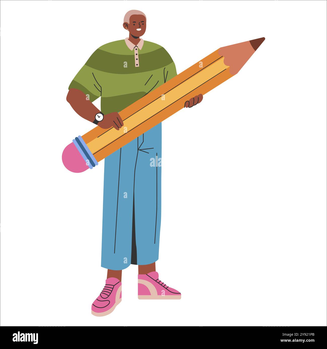 Full length creative young Stock Vector Images - Alamy