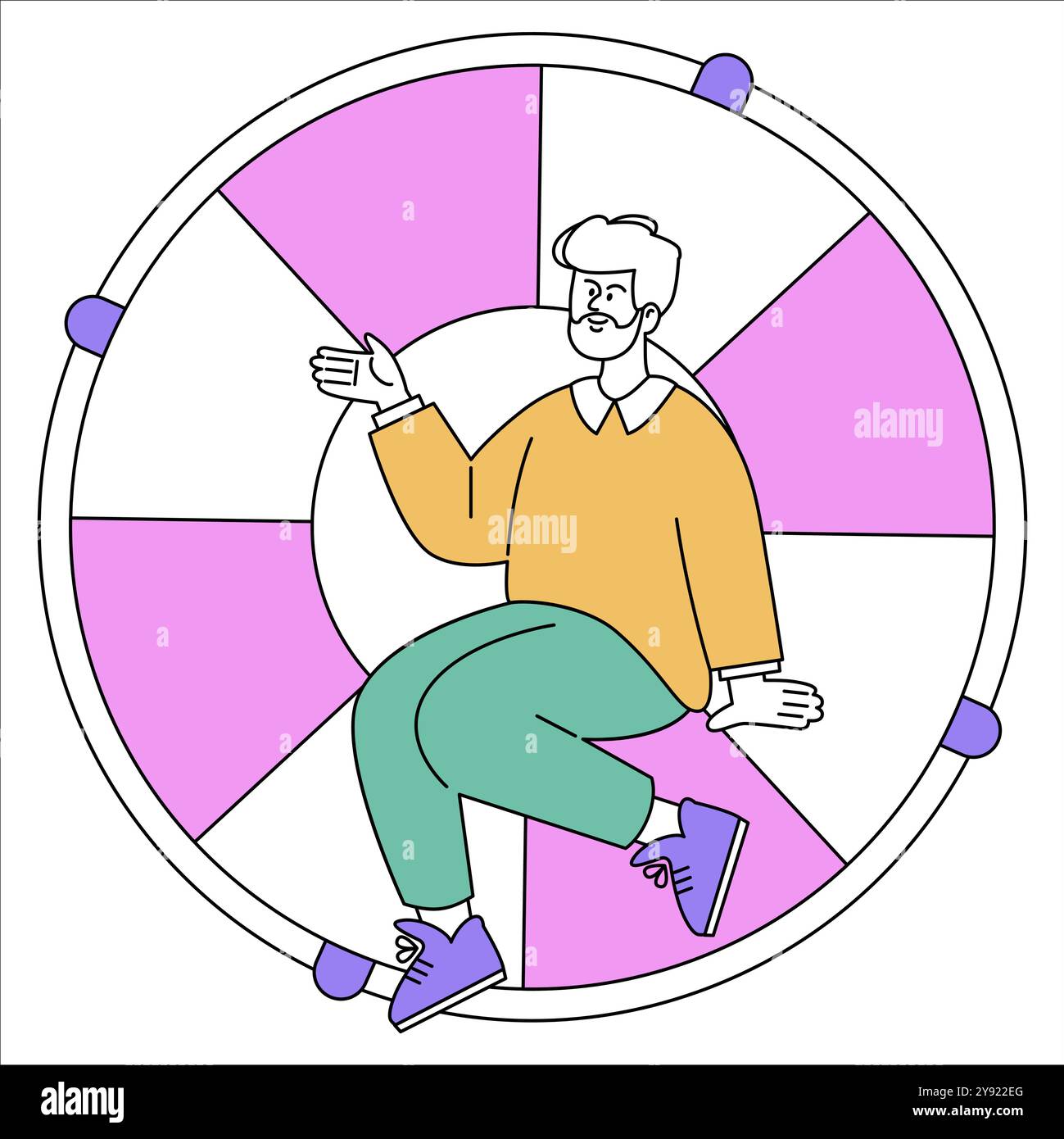 Businessman concept. A dynamic illustration of a businessman running ...