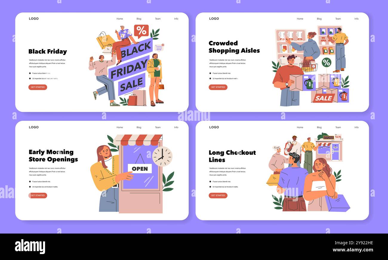 Retail crowd Stock Vector Images - Alamy