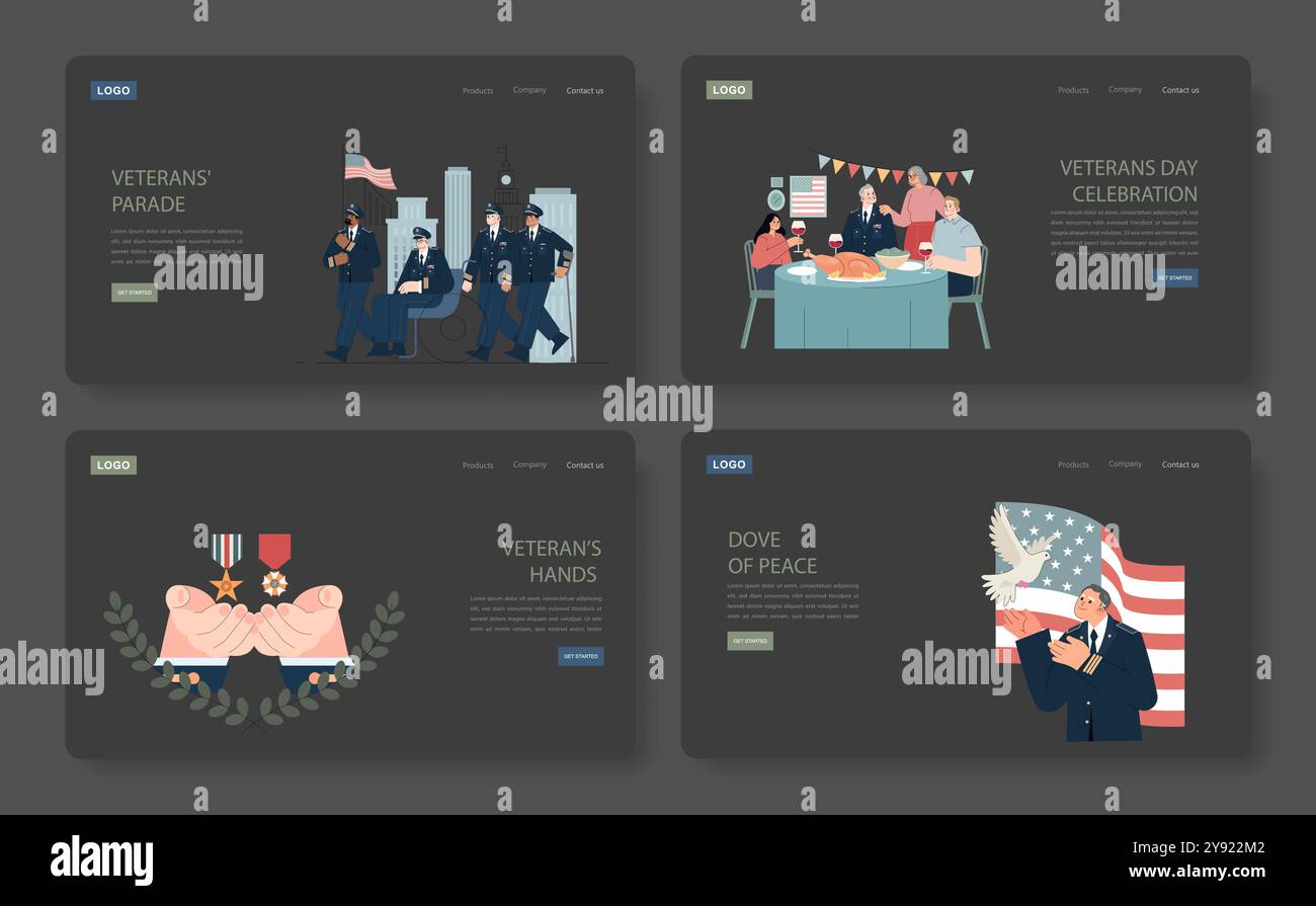 Veterans Day tribute set. Parade march, family dinner tribute, military honors, and peace ...