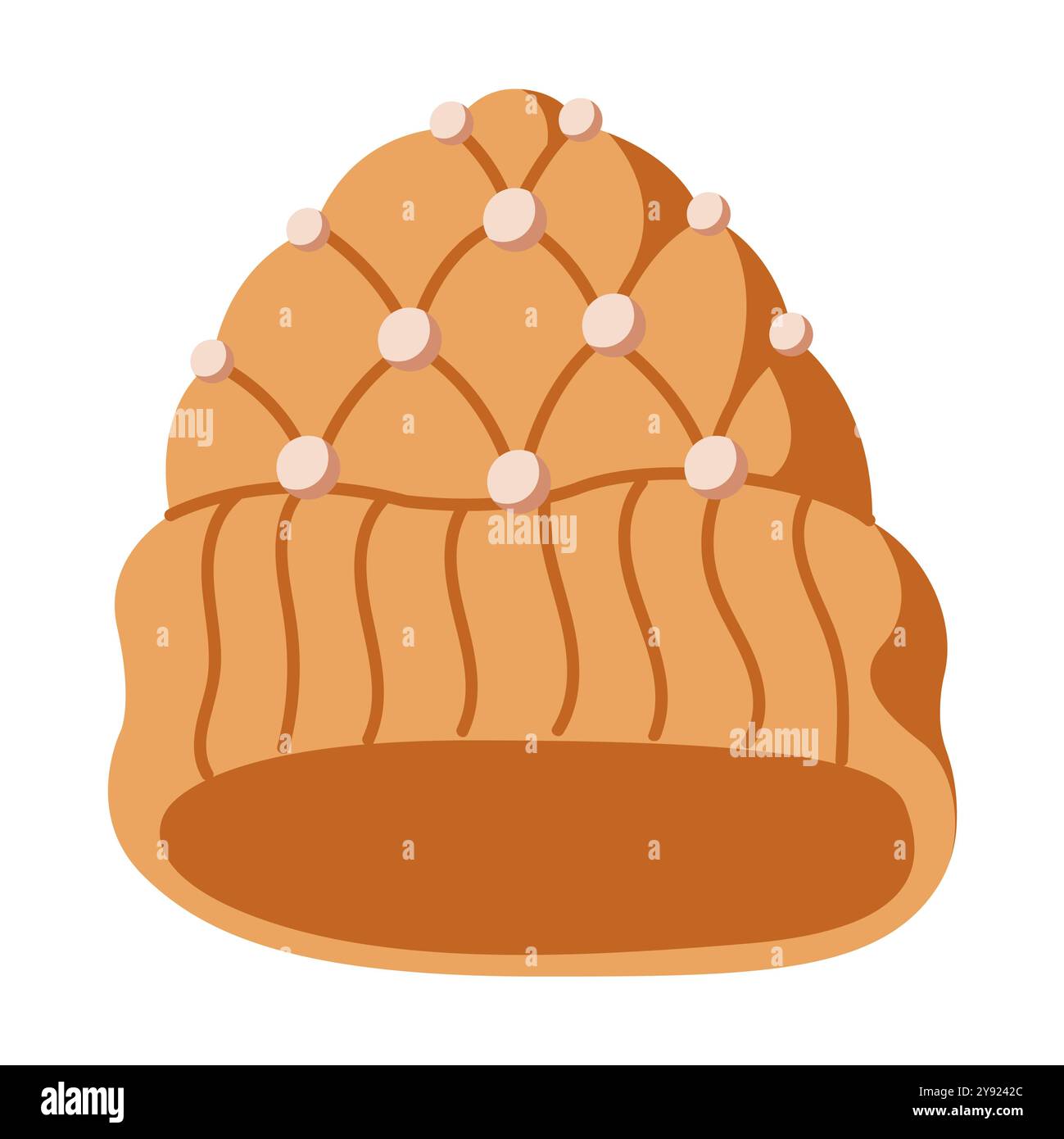 Orange winter hat icon Cut Out Stock Images & Pictures - Alamy