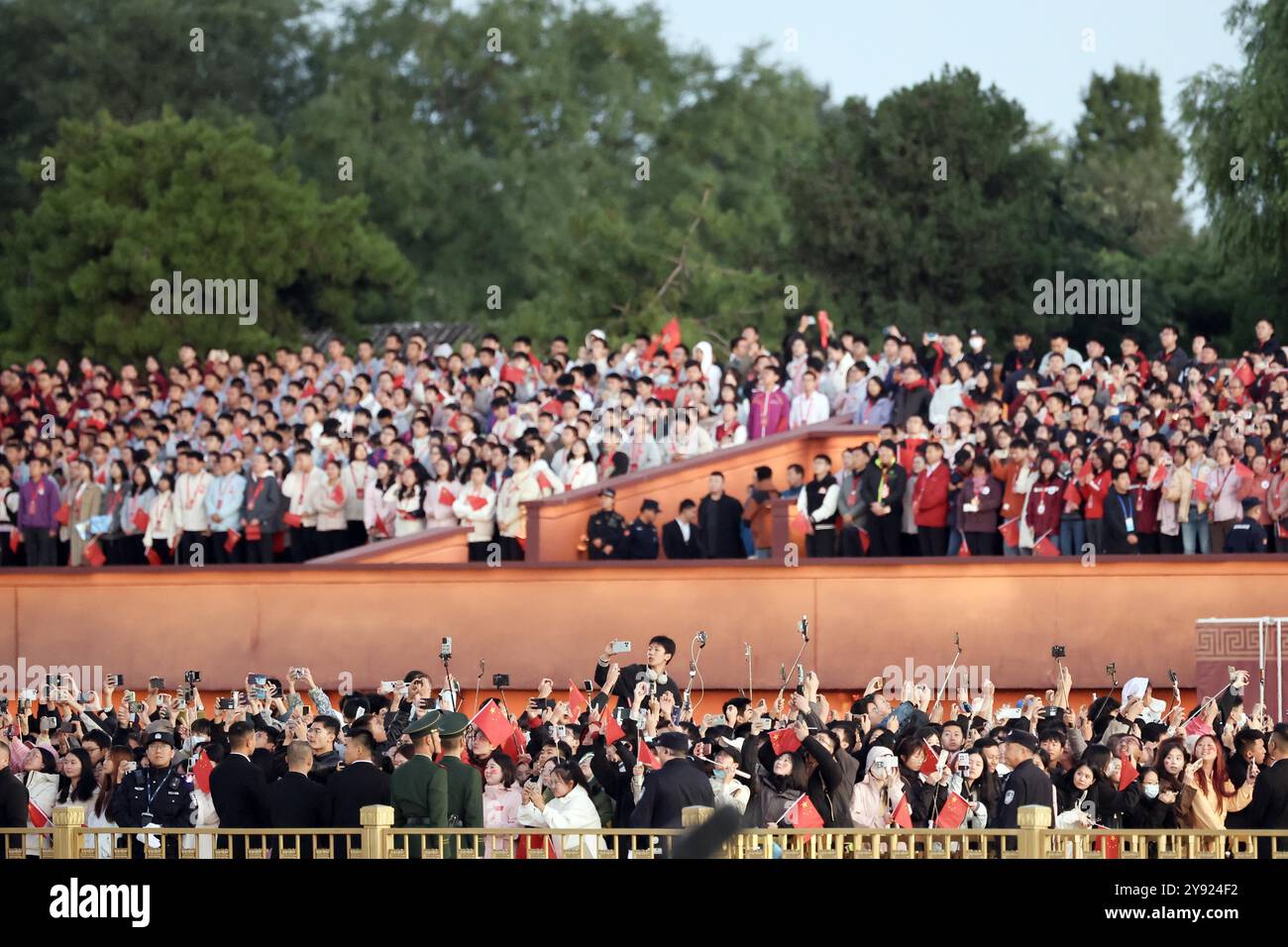 **CHINESE MAINLAND, HONG KONG, MACAU AND TAIWAN OUT** A grand flag ...