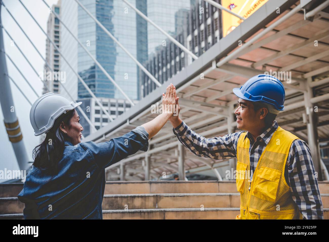 Partner Business Trust Teamwork Partnership. Industry contractor fist ...