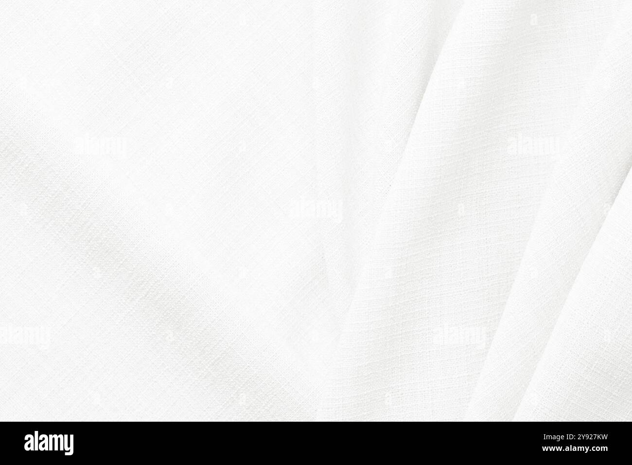 Light tissue from flax fiber. Fabric texture background. White cloth ...