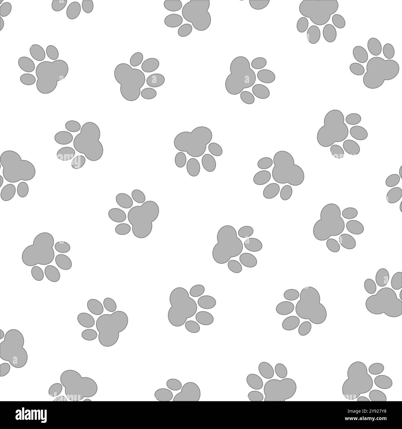 Dog and cat paw foot print background Stock Vector Image & Art - Alamy