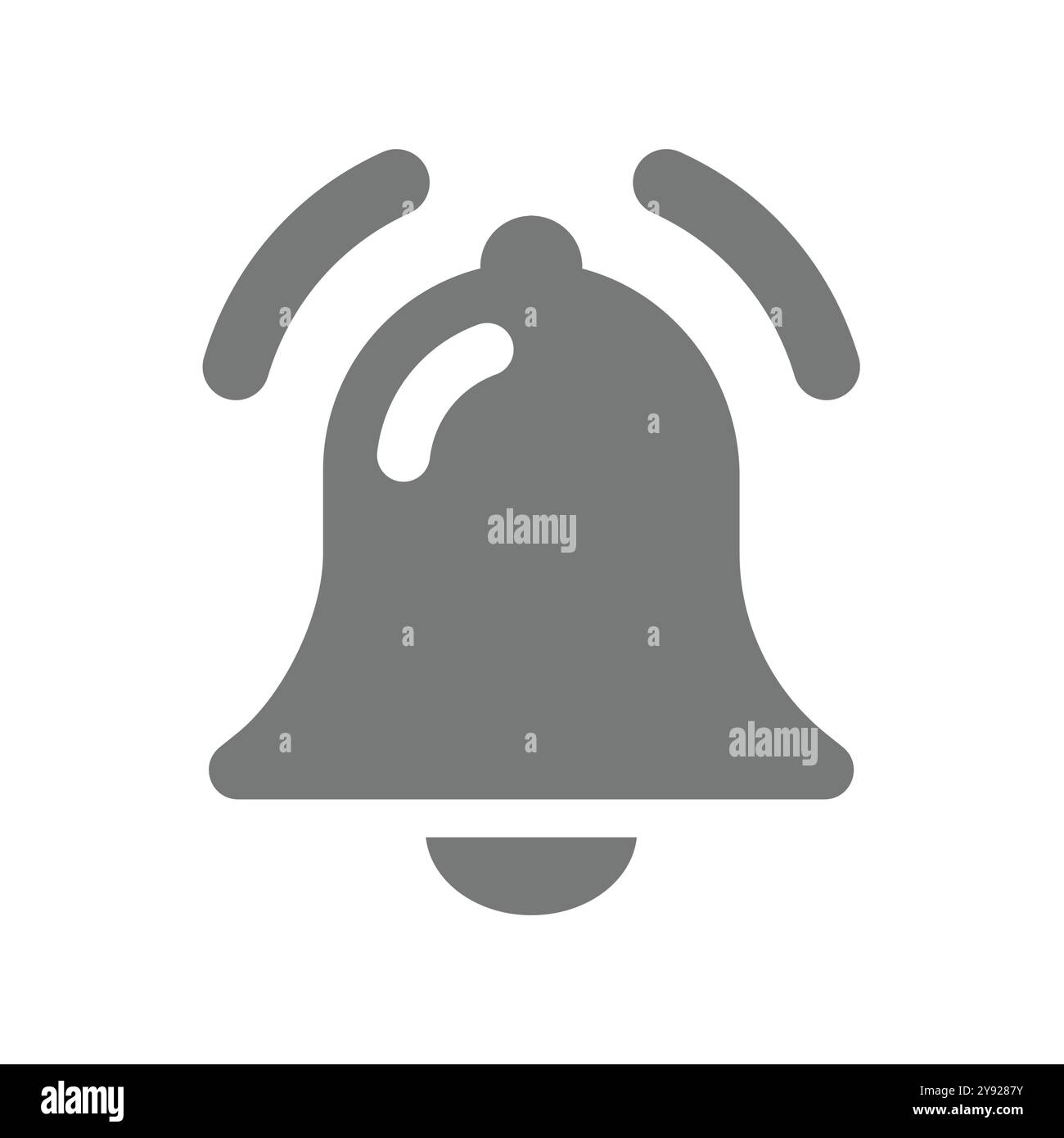 Ringing bell notification symbol hi-res stock photography and images - Alamy