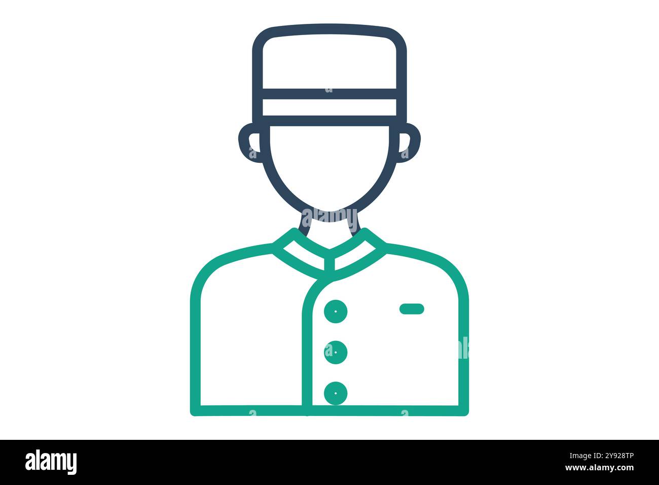 Concierge icon. line icon style. icon related to reception. hotel ...