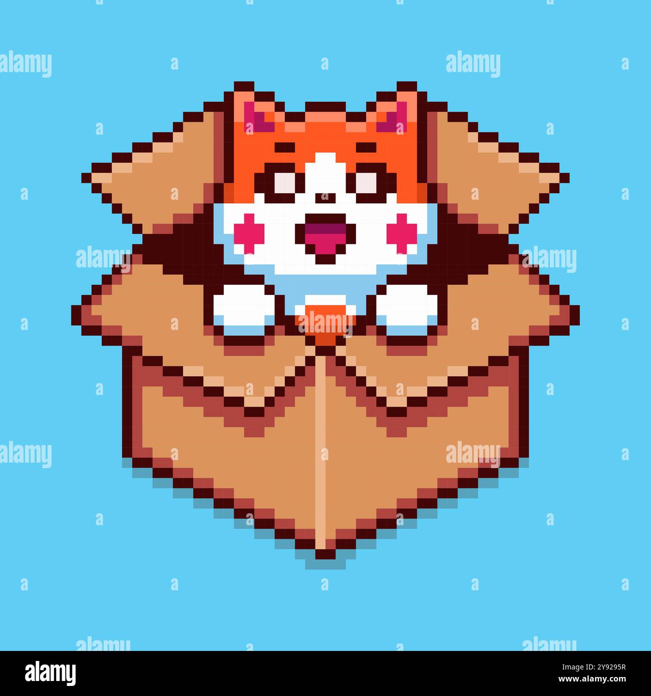 Pixel art Cute Cat in a Box game asset design Stock Vector Image & Art ...