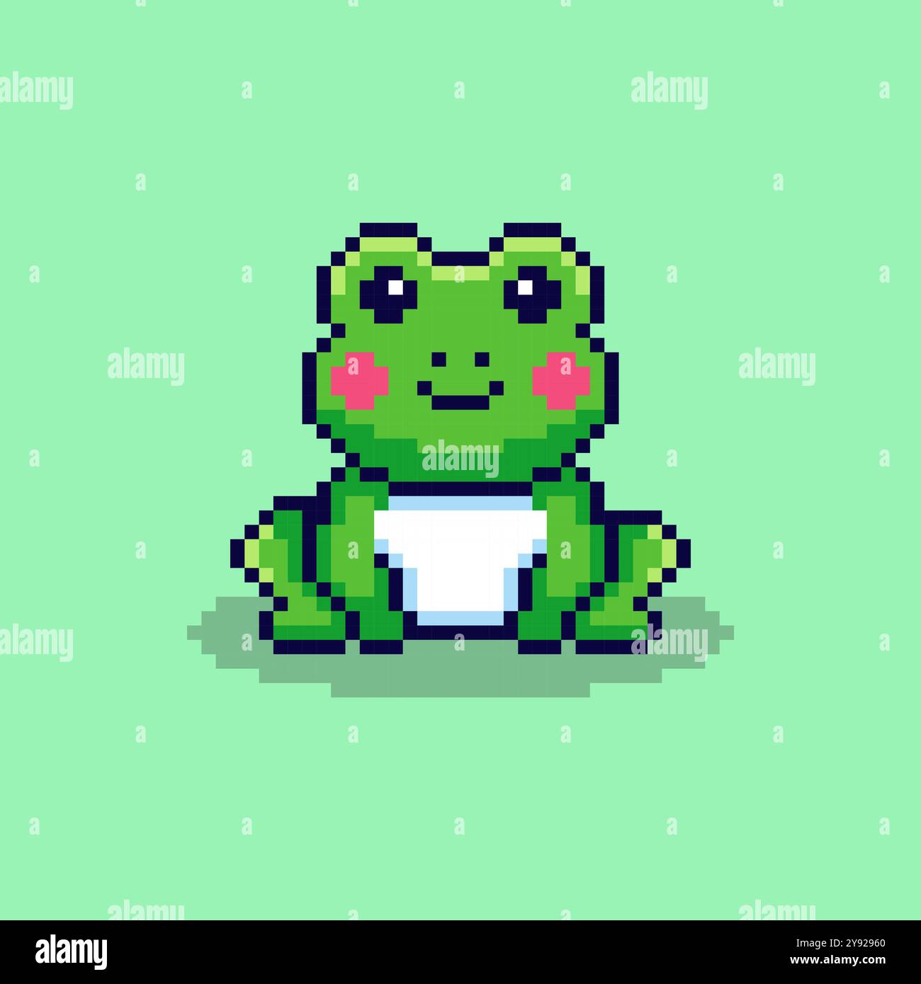 Pixel art Frog game asset design Stock Vector Image & Art - Alamy
