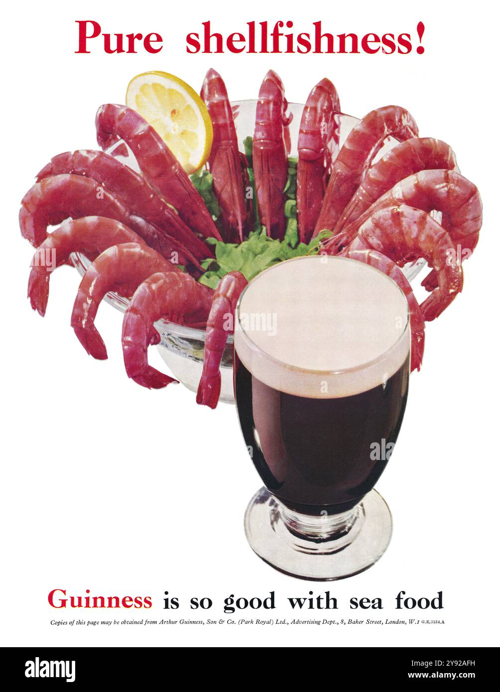 1950s british advertisement guinness stout Cut Out Stock Images ...