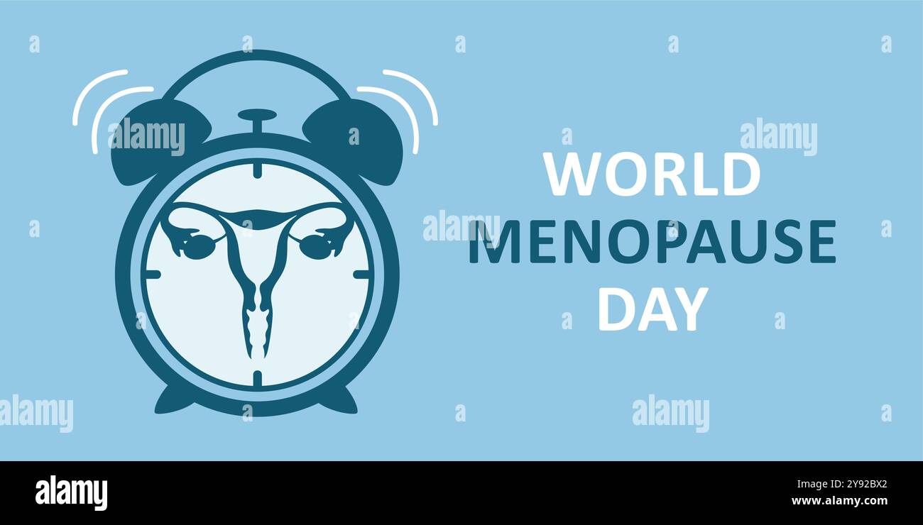 world menopause day female reproductive system in the ringing alarm ...