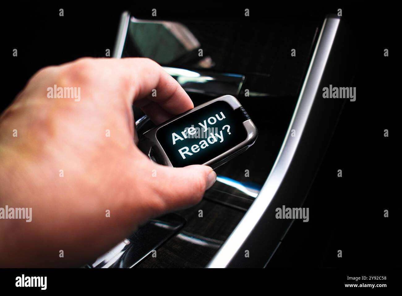 Are you ready , Messages displayed on the car remote screen in the ...