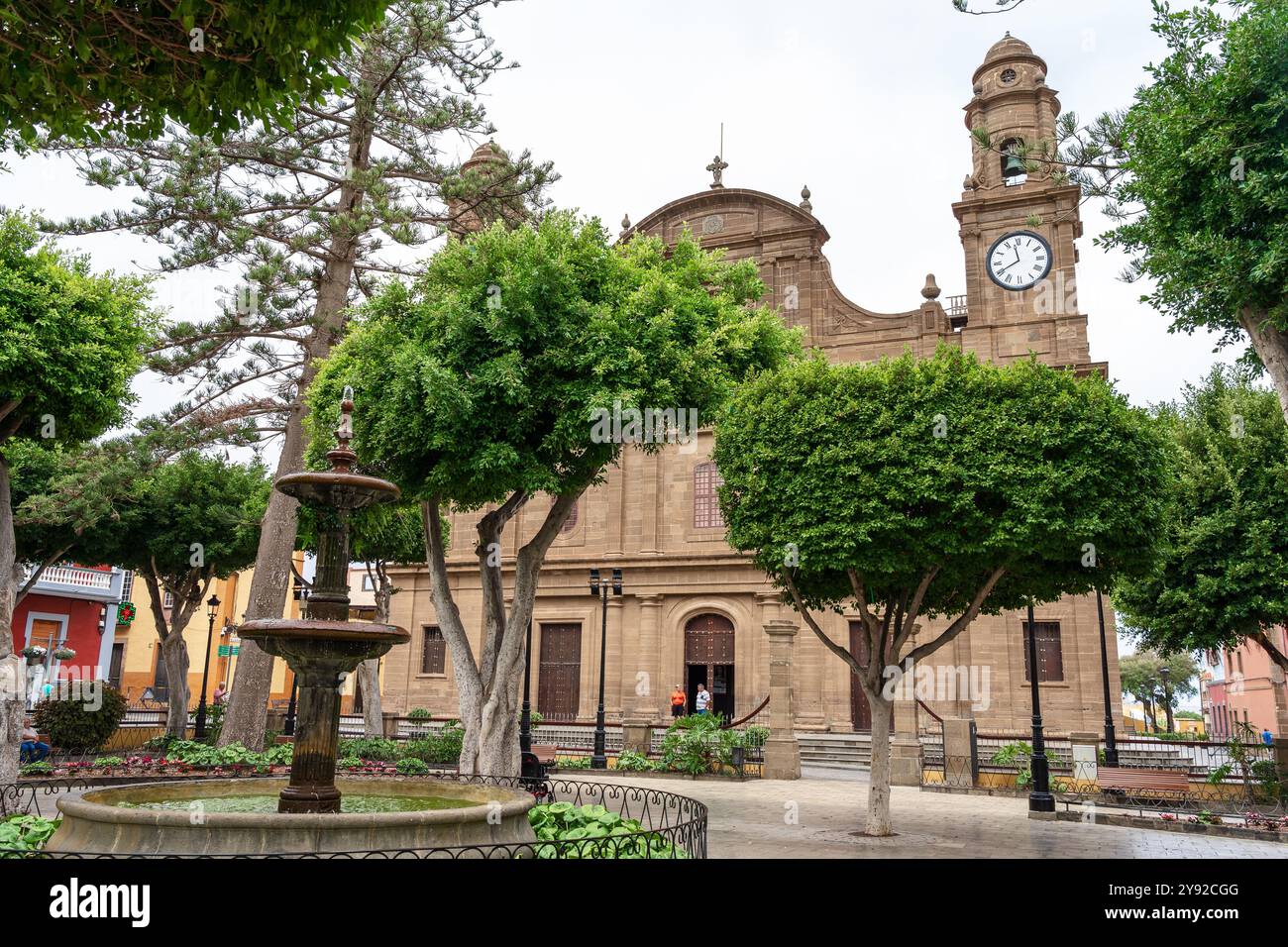 GALDAR, CANARY ISLANDS - AUGUST 04, 2024: Plaza de Santiago, (Palace of ...
