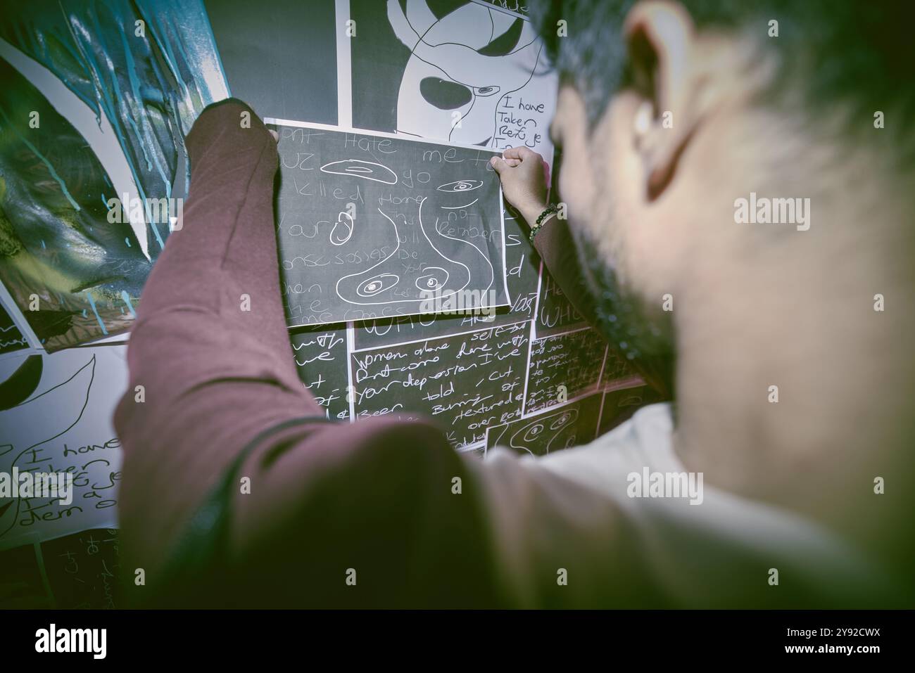 Evil man drawing hi-res stock photography and images - Alamy