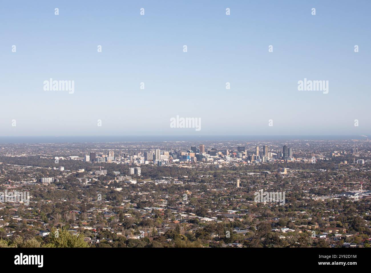 Adelaide City from Mount Osmond Stock Photo - Alamy
