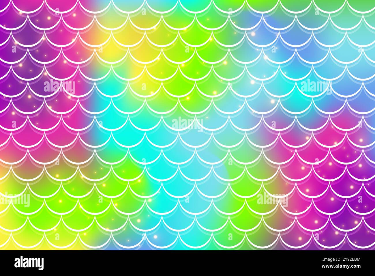 Mermaid rainbow background in fantasy style with scales. Unicorn bright ...