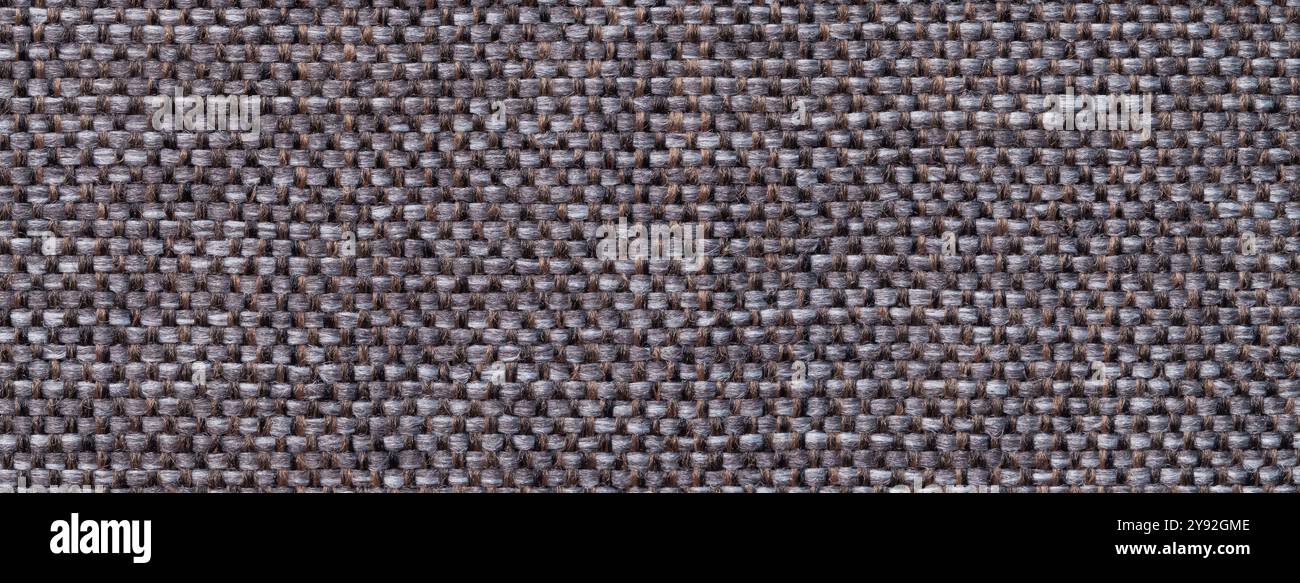 Dark brown and gray textile background closeup. Structure of the fabric ...