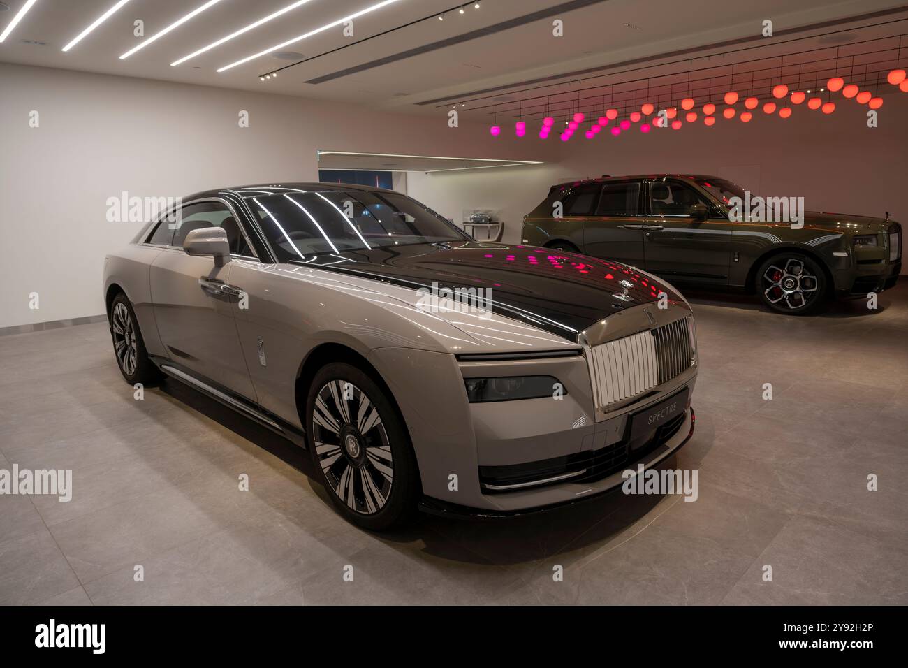 New electric cars made by Rolls Royce, The Spectre, Hong Kong, China ...