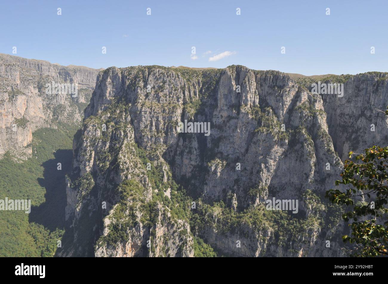 Vikos Gorge nature path in Greece. A beautiful nature trail winding ...