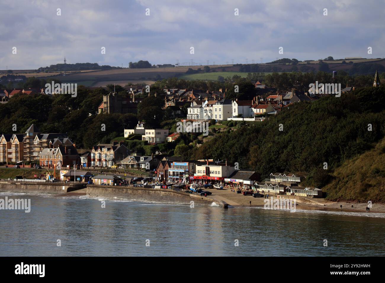 Filey Town in England Stock Photo - Alamy