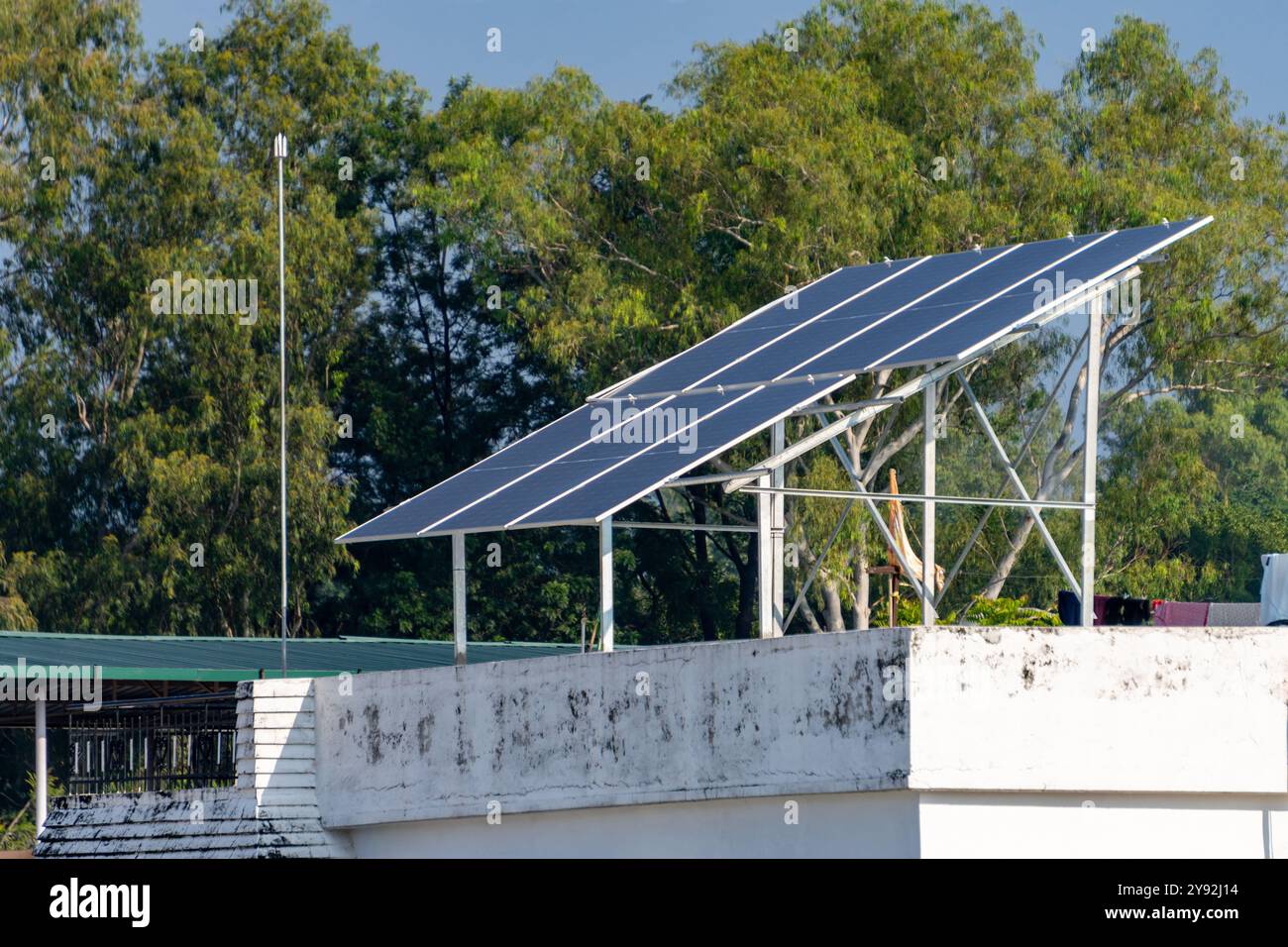 October7th2024, Dehradun City Uttarakhand India. Solar panels installed ...