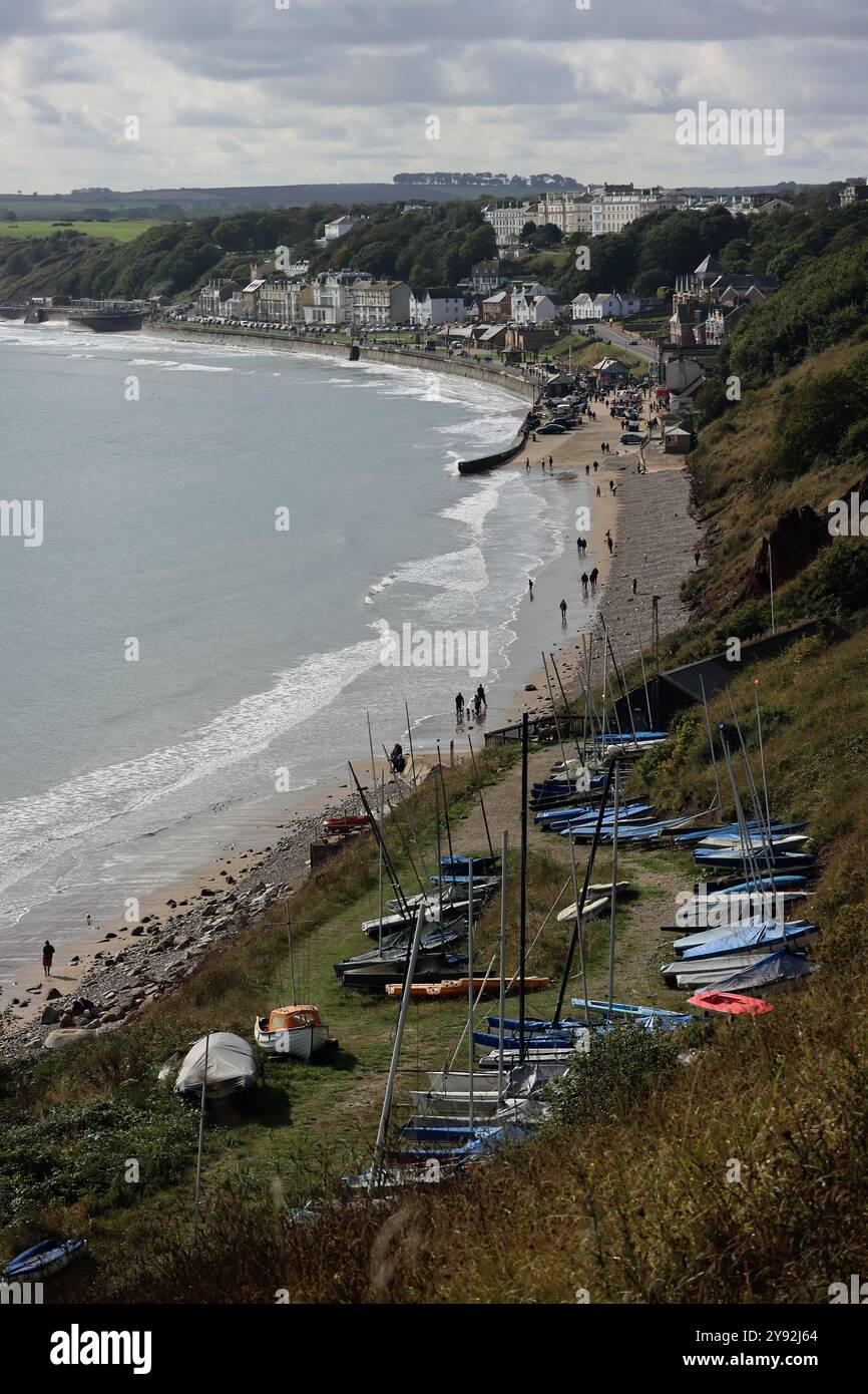 Filey Town in England Stock Photo - Alamy