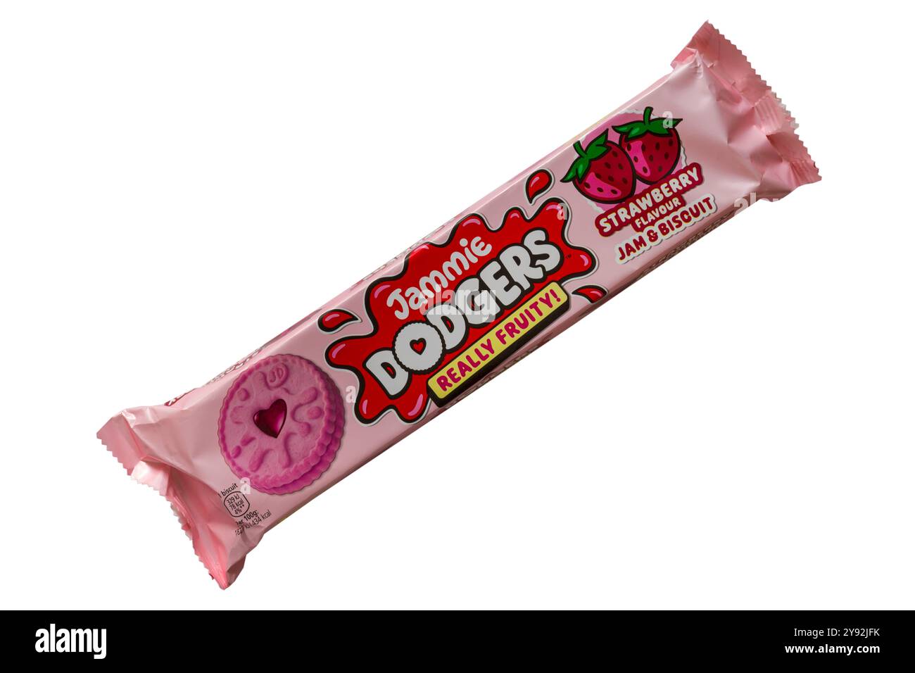 Packet of Jammie Dodgers Strawberry flavour Jam & Biscuit biscuits ...