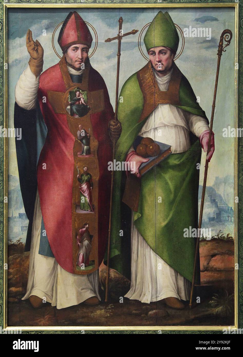 Saint Claudius and Saint Nicolas.San Claudio y san Nicolas by Vincente ...
