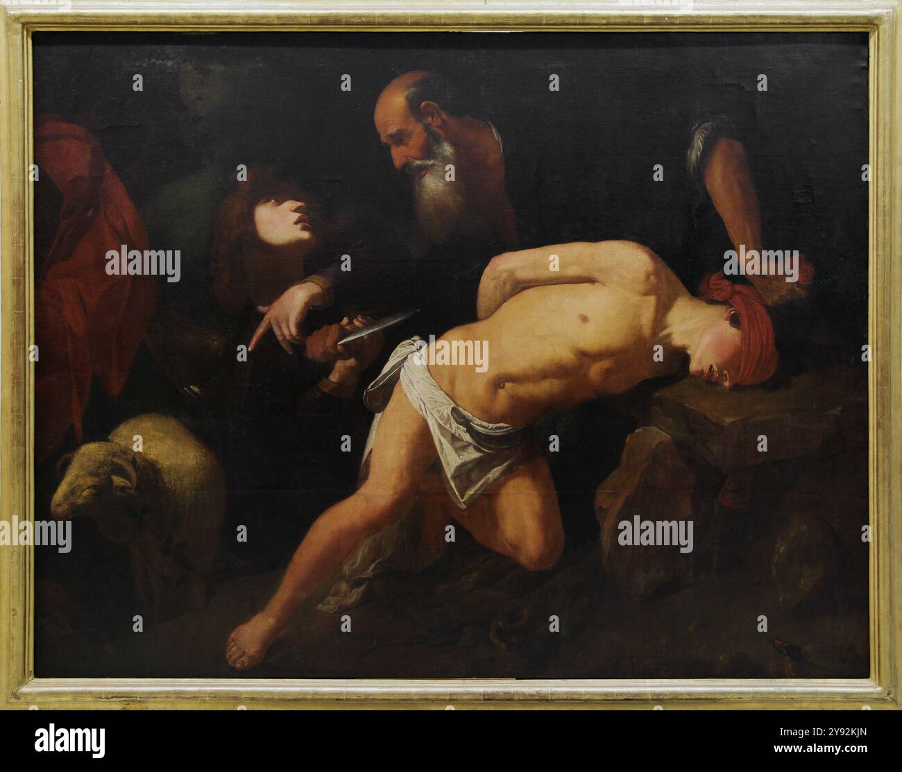 Sacrifice of Isaac/El sacrificio de Isaac by Pedro Orrente (1580–1645) a Spanish painter of the ...