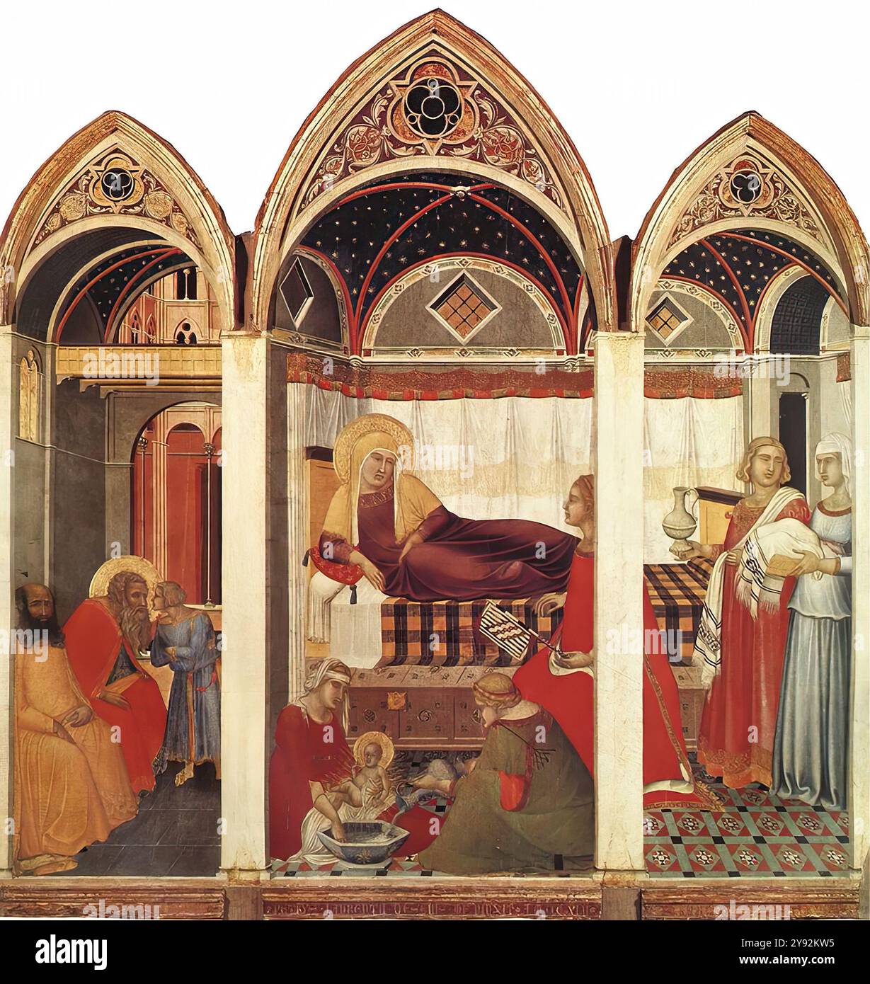 LORENZETTI, Pietro (b. ca. 1280, Siena, d. 1348, Siena) The Birth of Mary 1342 Tempera on wood ...