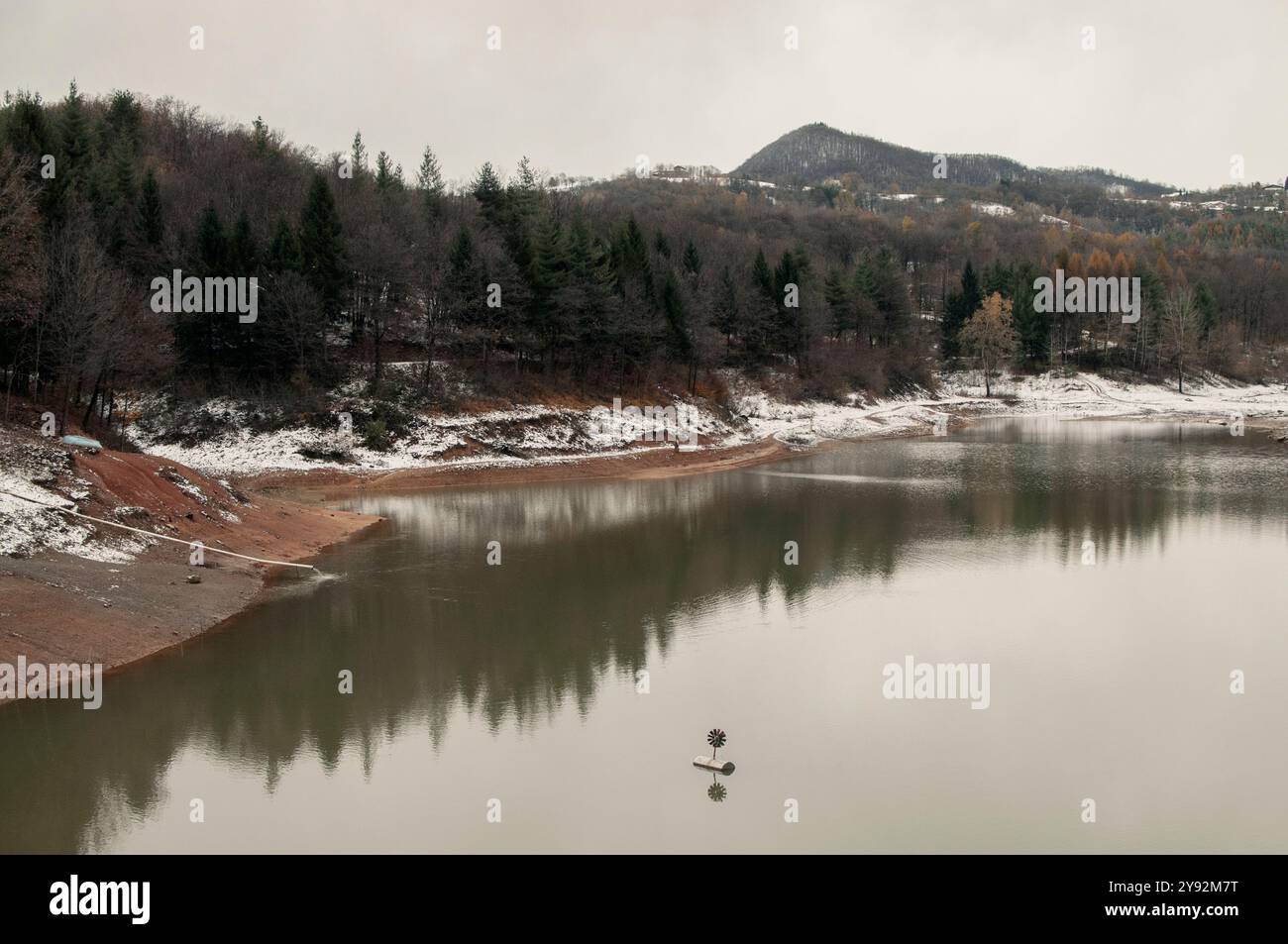Autumn scenes in the plain and Maritime Alps in the province of Cuneo ...