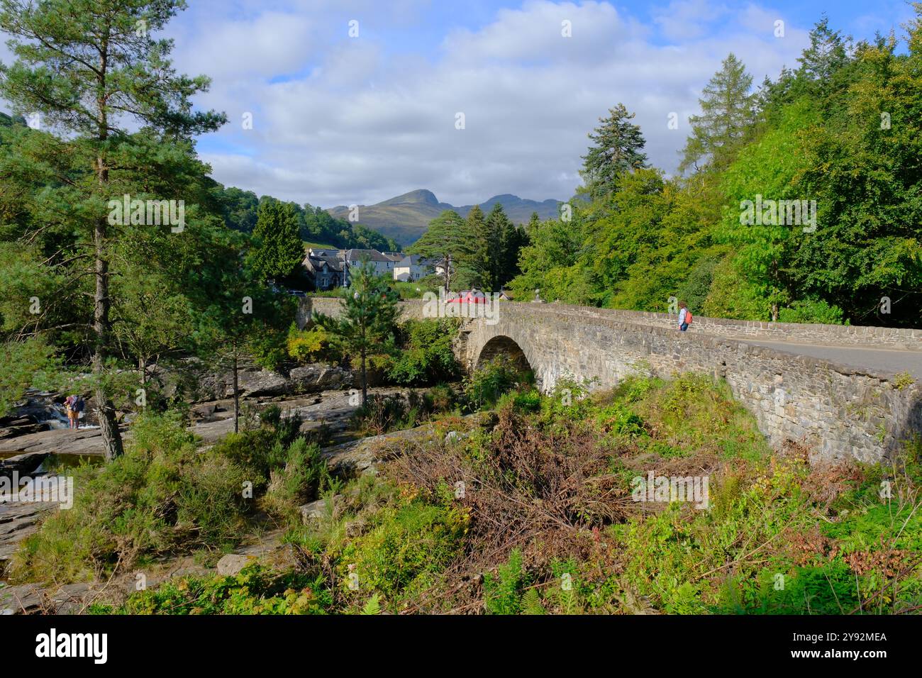 The Bridge of Dochart at Falls of Dochart, Killin, Perthshire, Scotland ...