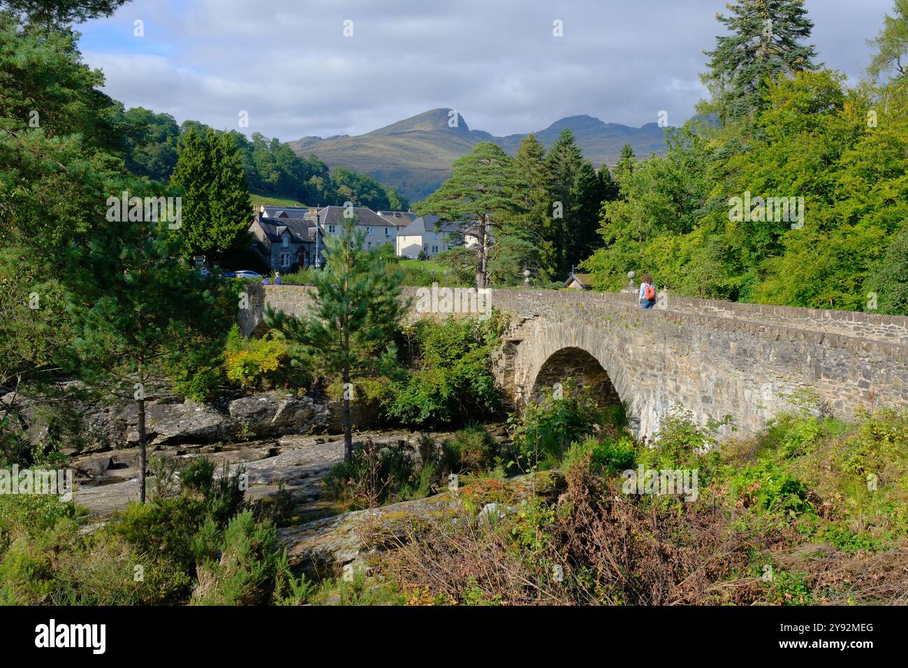 The Bridge of Dochart at Falls of Dochart, Killin, Perthshire, Scotland ...