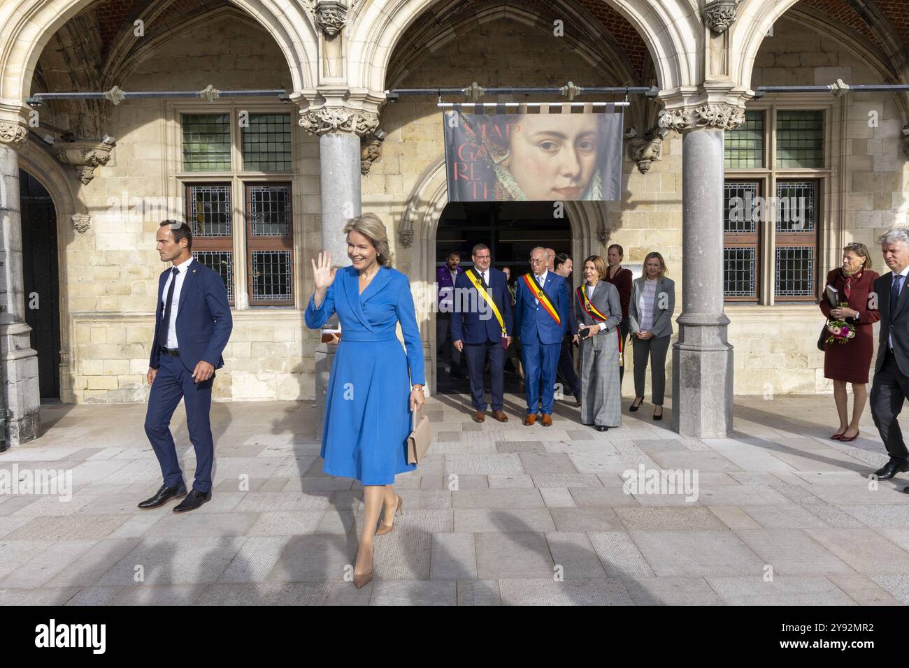 Brussels, Belgium. 08th Oct, 2024. Queen Mathilde of Belgium pictured ...