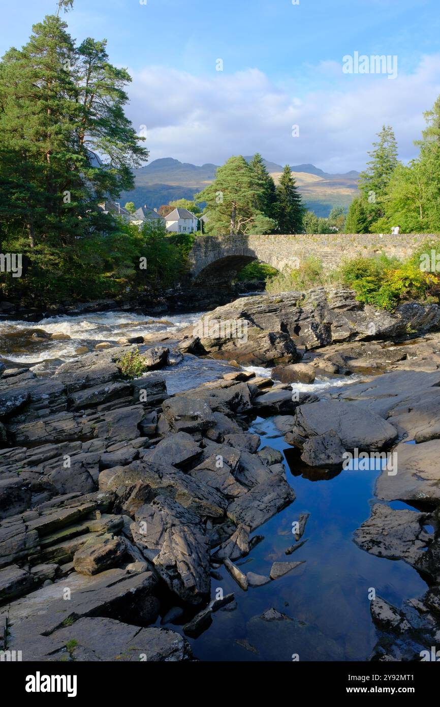The Bridge of Dochart at Falls of Dochart, Killin, Perthshire, Scotland ...