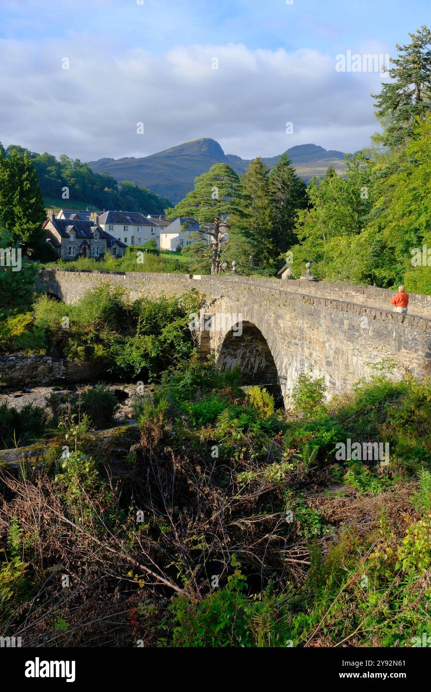 The Bridge of Dochart at Falls of Dochart, Killin, Perthshire, Scotland ...