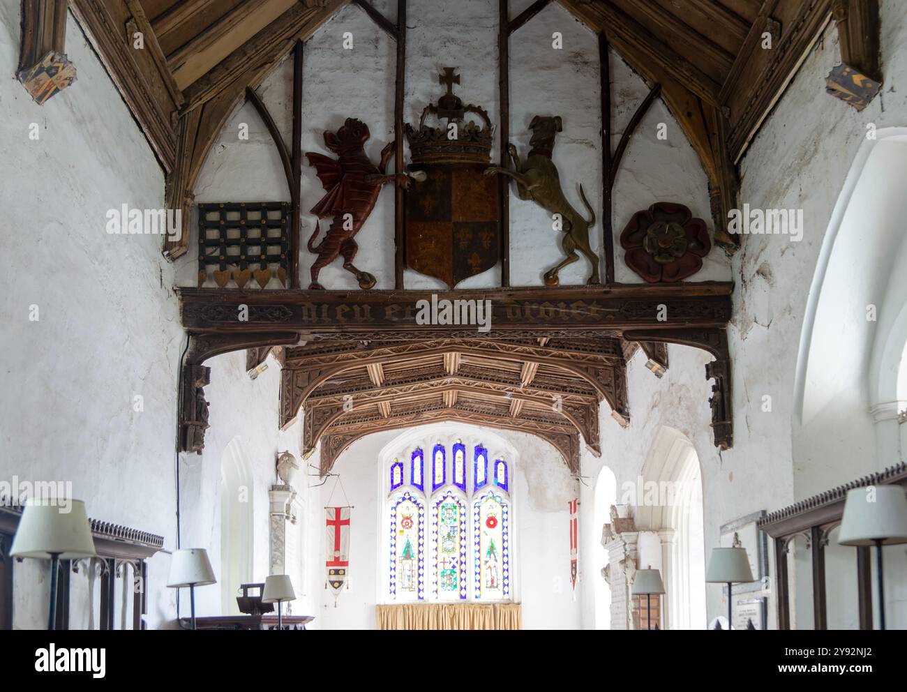 Church of Saint Nicholas, Rushbrooke, Suffolk, England, UK - reputed ...