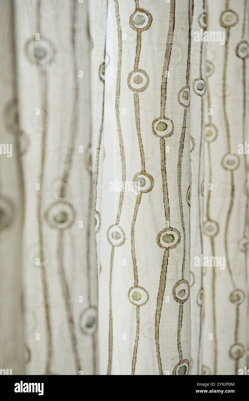 Modern fabric design in London home, UK Stock Photo - Alamy