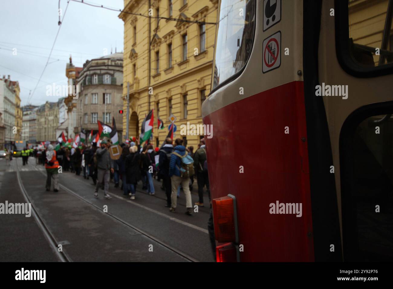 Prague in protest Stock Photo - Alamy