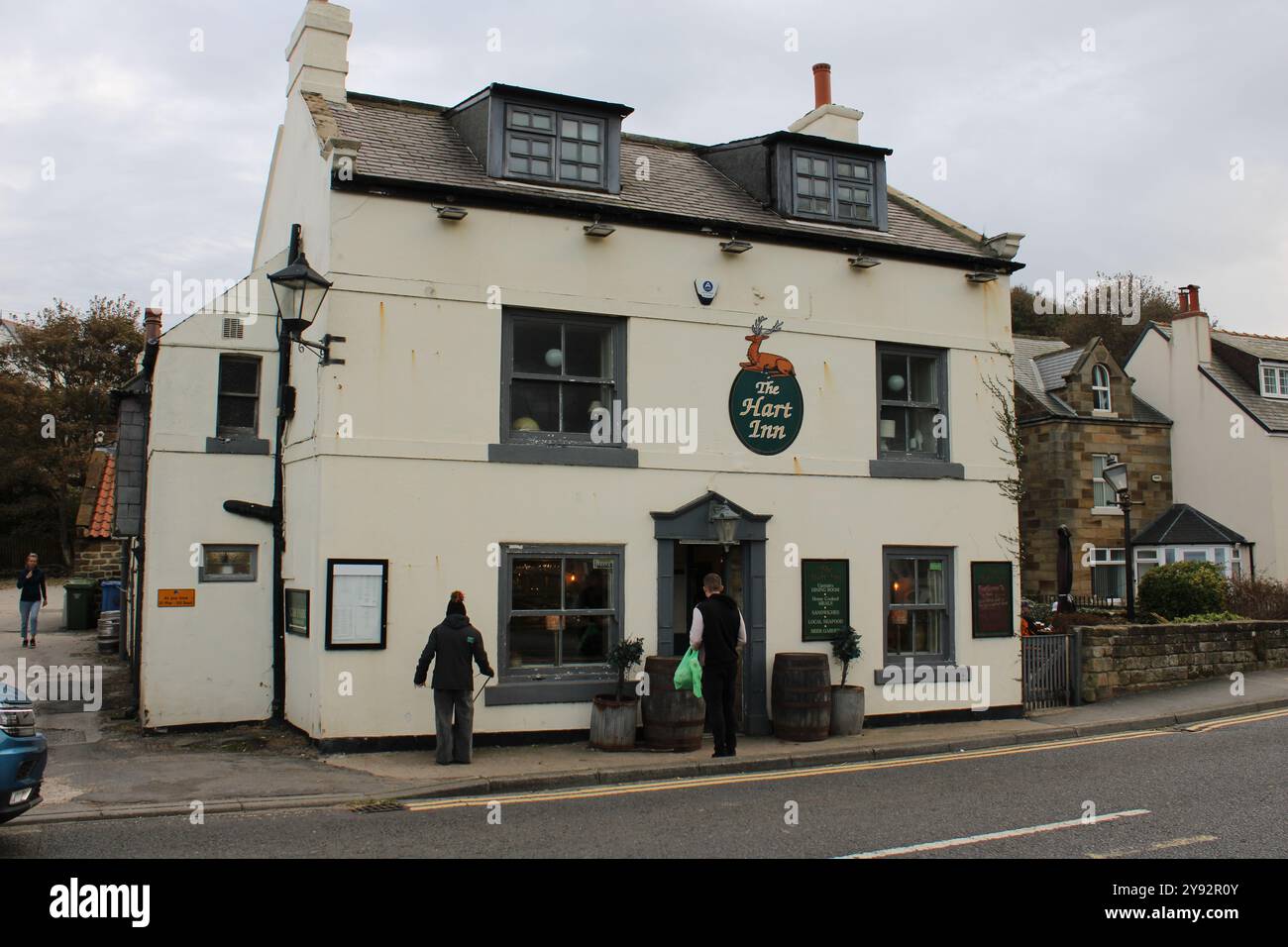 The Hart Inn, Sandsend, North Yorkshire Stock Photo - Alamy