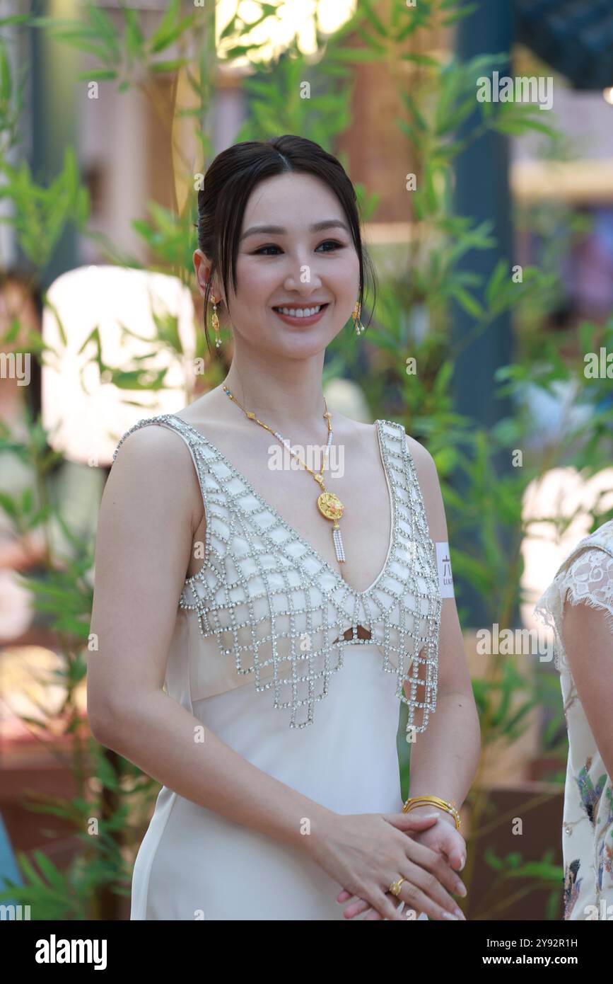 Chinese actress and model Samantha Ko attends an activity in Guangzhou City, south China's ...