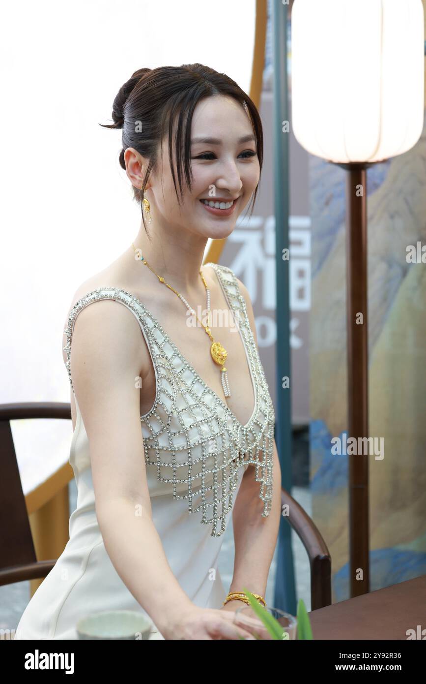 Chinese actress and model Samantha Ko attends an activity in Guangzhou ...