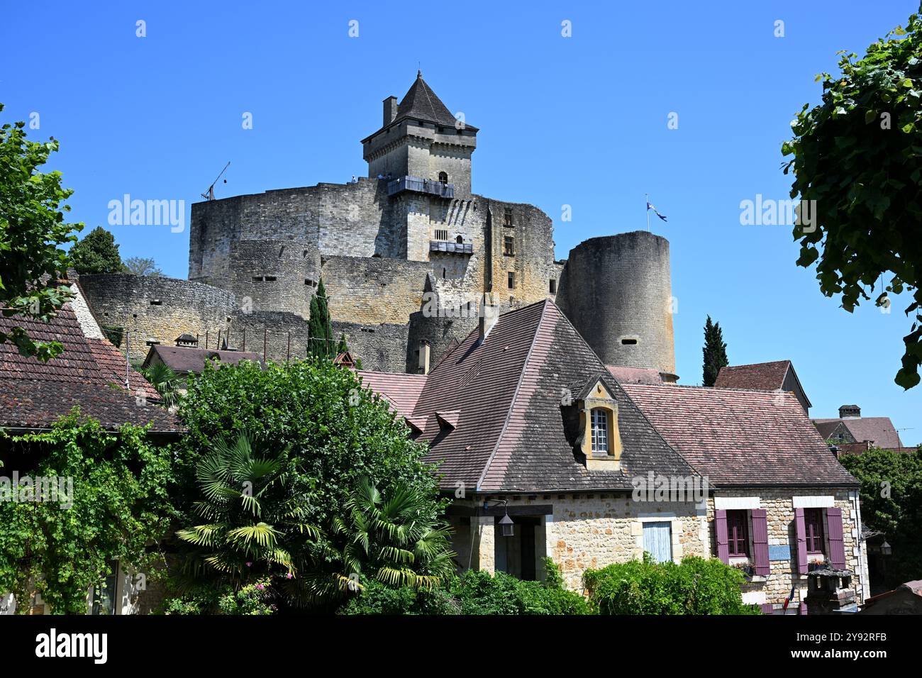 Castelnaud, France; 18 July 2024: Chateau de Castelnaud a Medieval ...