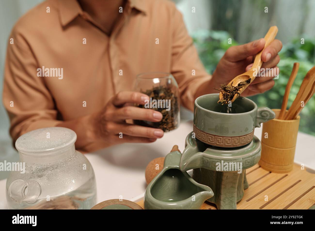 Tea preparation set herbs hi-res stock photography and images - Alamy